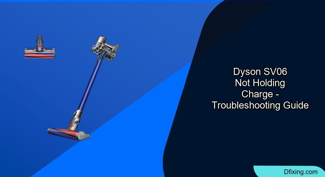Dyson SV06 Not Holding Charge – Quick Fixes
